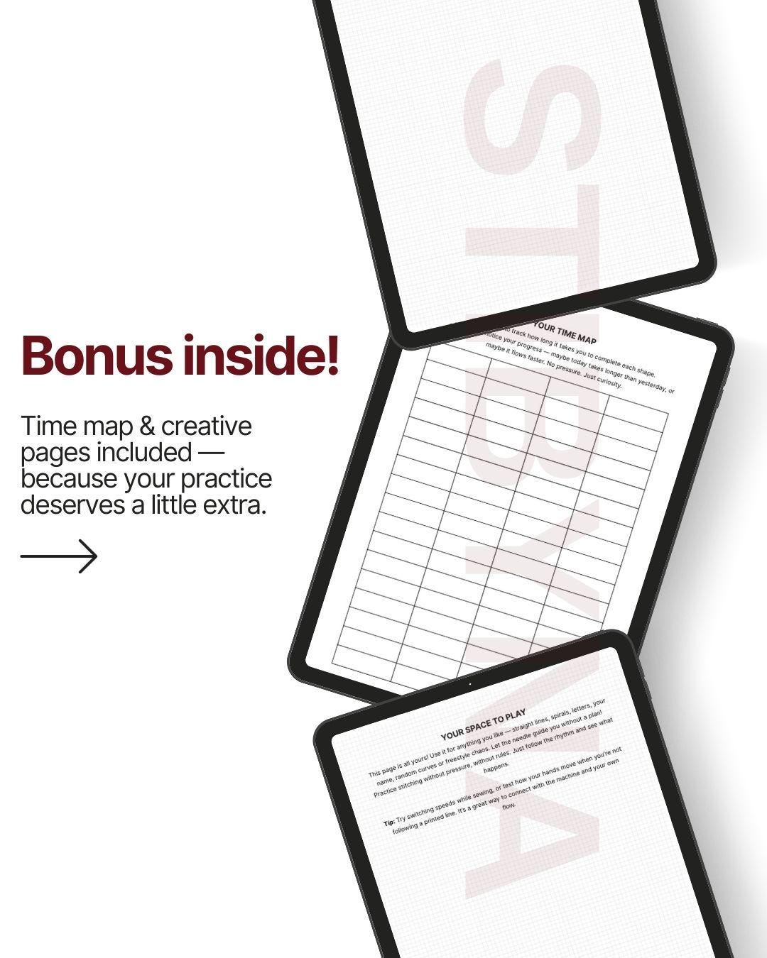 Printable Sewing Practice Sheets, Learn to Sew, Paper Sewing Sheets ...