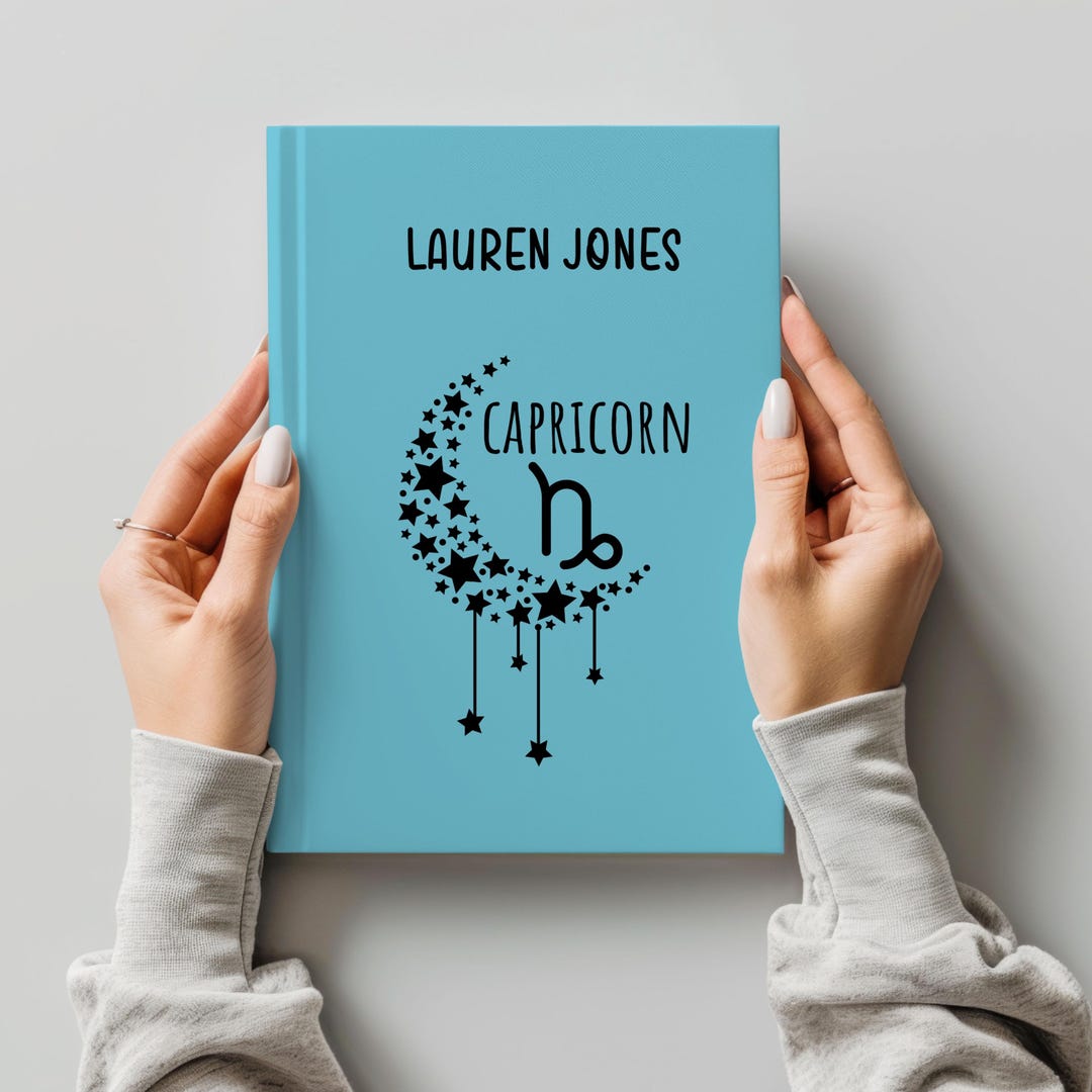 Star Sign Astrology Notebook, Custom Zodiac Journal, Capricorn Zodiac ...