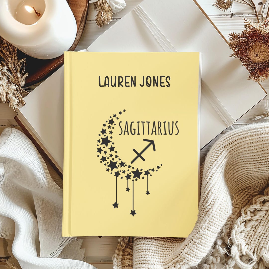 Sagittarius Zodiac Sign Journal, Custom Zodiac Diary, Sagittarius Sign ...