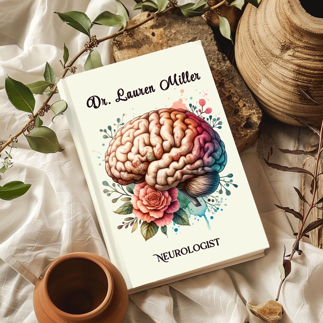 Neurologist Gift, Brain Anatomy Cover, Flower Lover Gift, Doctors Day ...