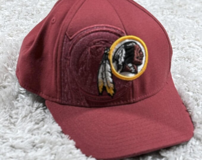 Washington Commanders Hat Cap Fitted Men Large Burgundy NFL Football ...