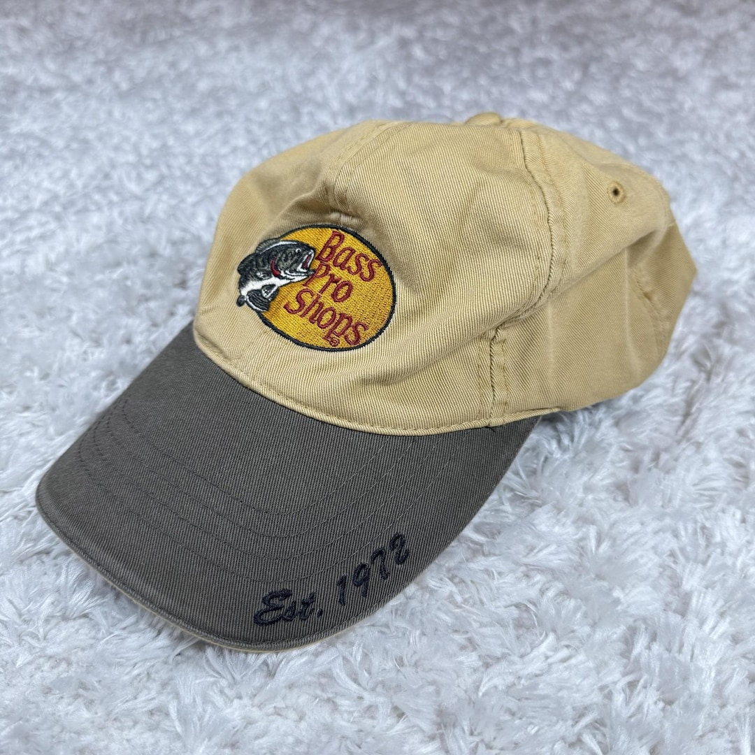Vintage Bass Pro Shops Hat Cap Strap Back Patch Embroidered Fishing Men ...