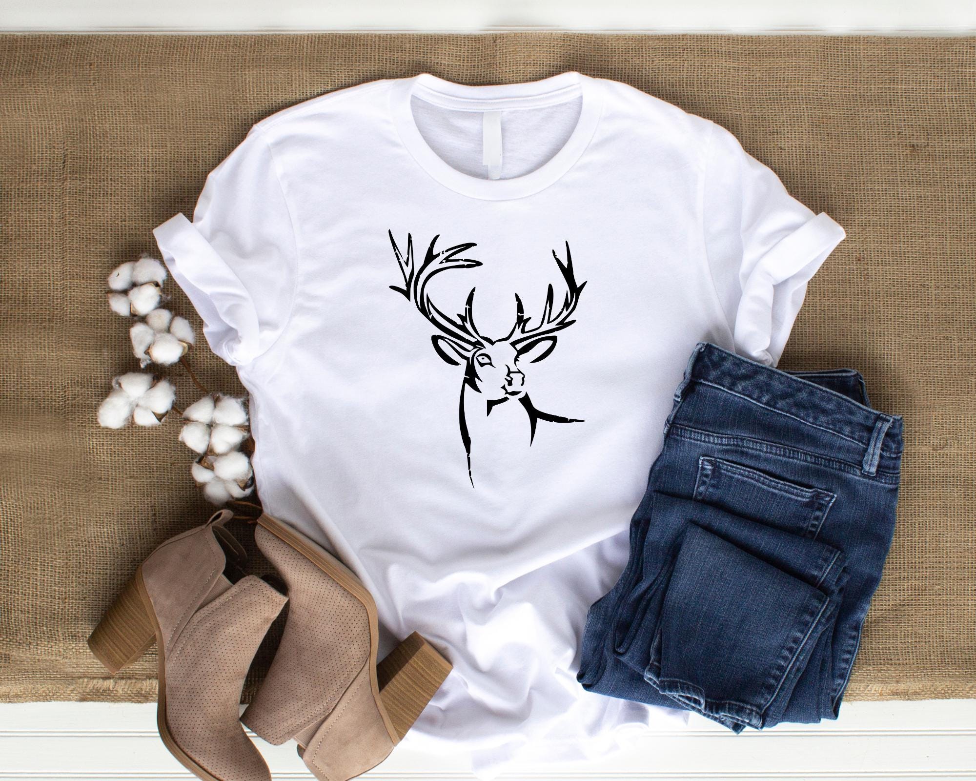 Detailed Deer Head Svg, Whitetail Deer SVG, Big Buck Digital Download ...