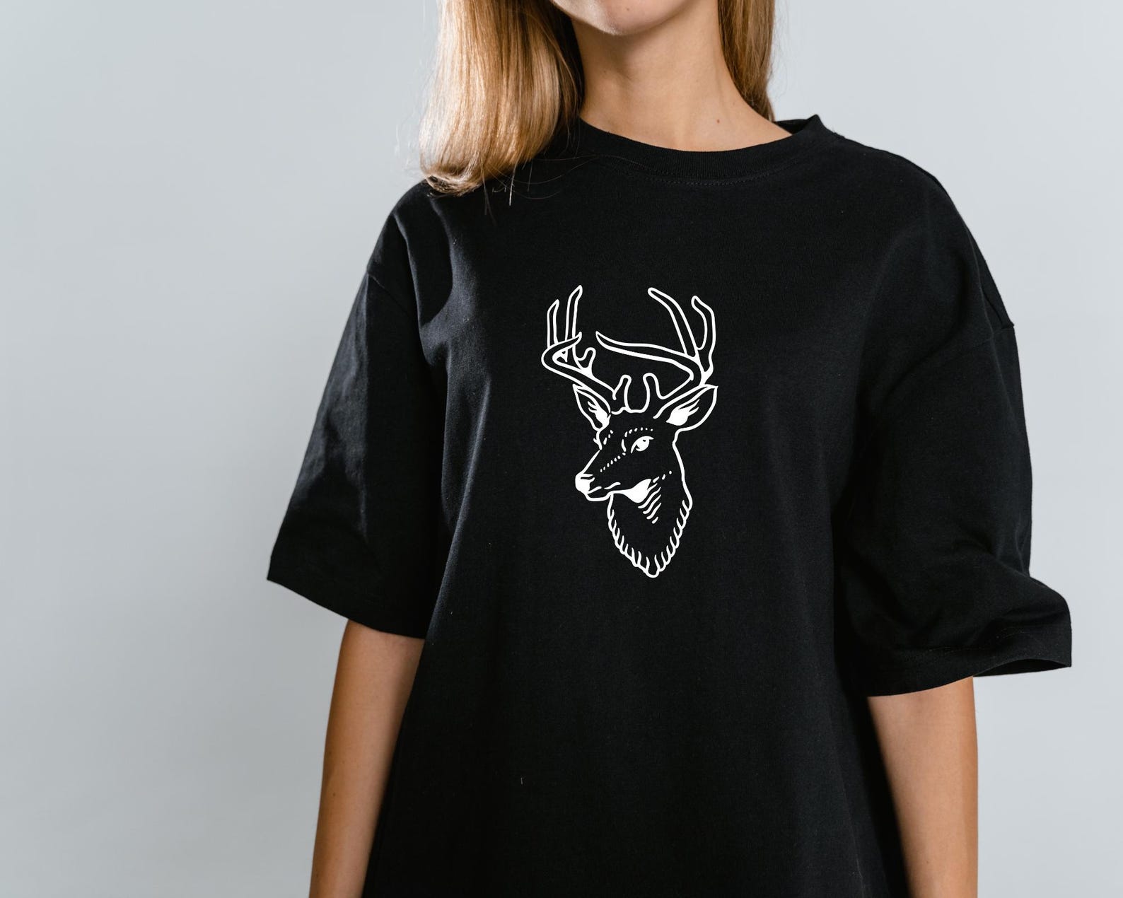 Detailed Deer Head Svg, Whitetail Deer SVG, Big Buck Digital Download ...