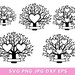 6+ Family Tree Svg Bundle, Tree of Life Png, Tree Clipart, Silhouette ...