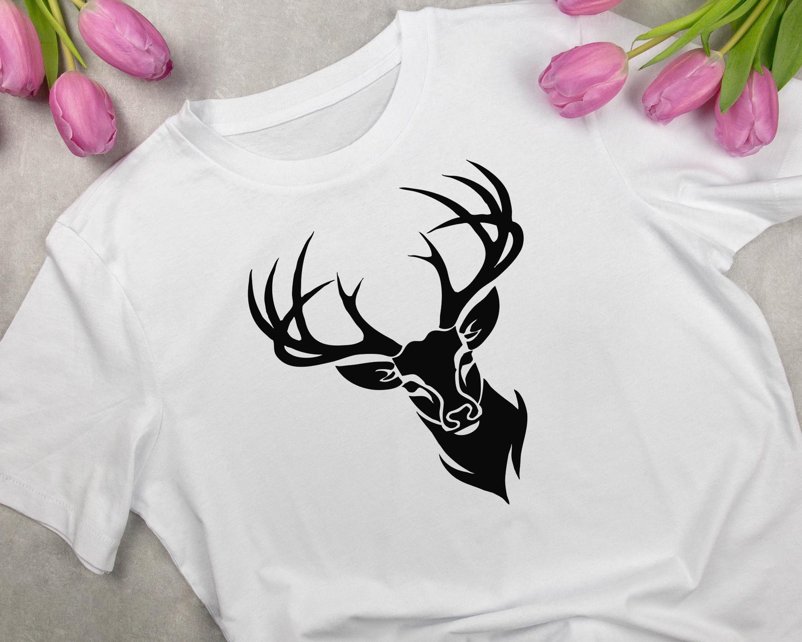 Detailed Deer Head Svg, Whitetail Deer SVG, Big Buck Digital Download ...