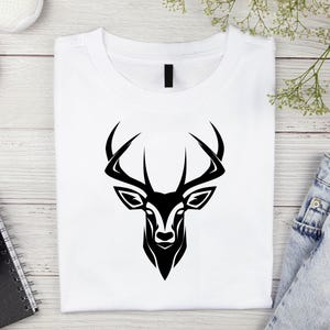 Detailed Deer Head Svg, Whitetail Deer SVG, Big Buck Digital Download ...