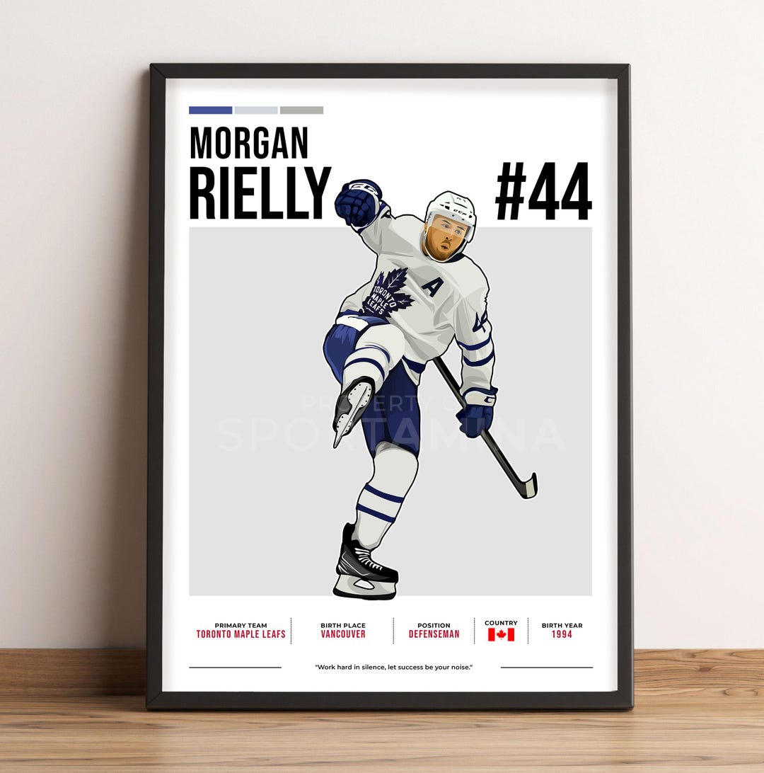 Morgan Rielly Poster, Hockey Art, Morgan Rielly Fan Gift, Vector ...