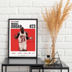 Michael Jordan Poster, Basketball Print, Jordan Vector Art, Jordan ...
