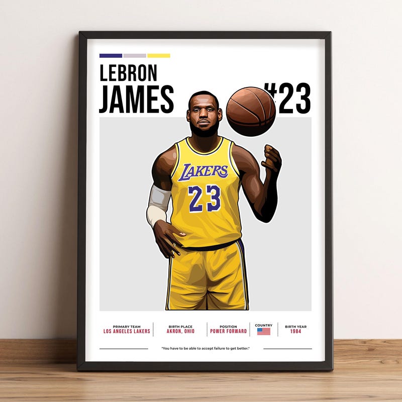 Lebron James Vector - Etsy