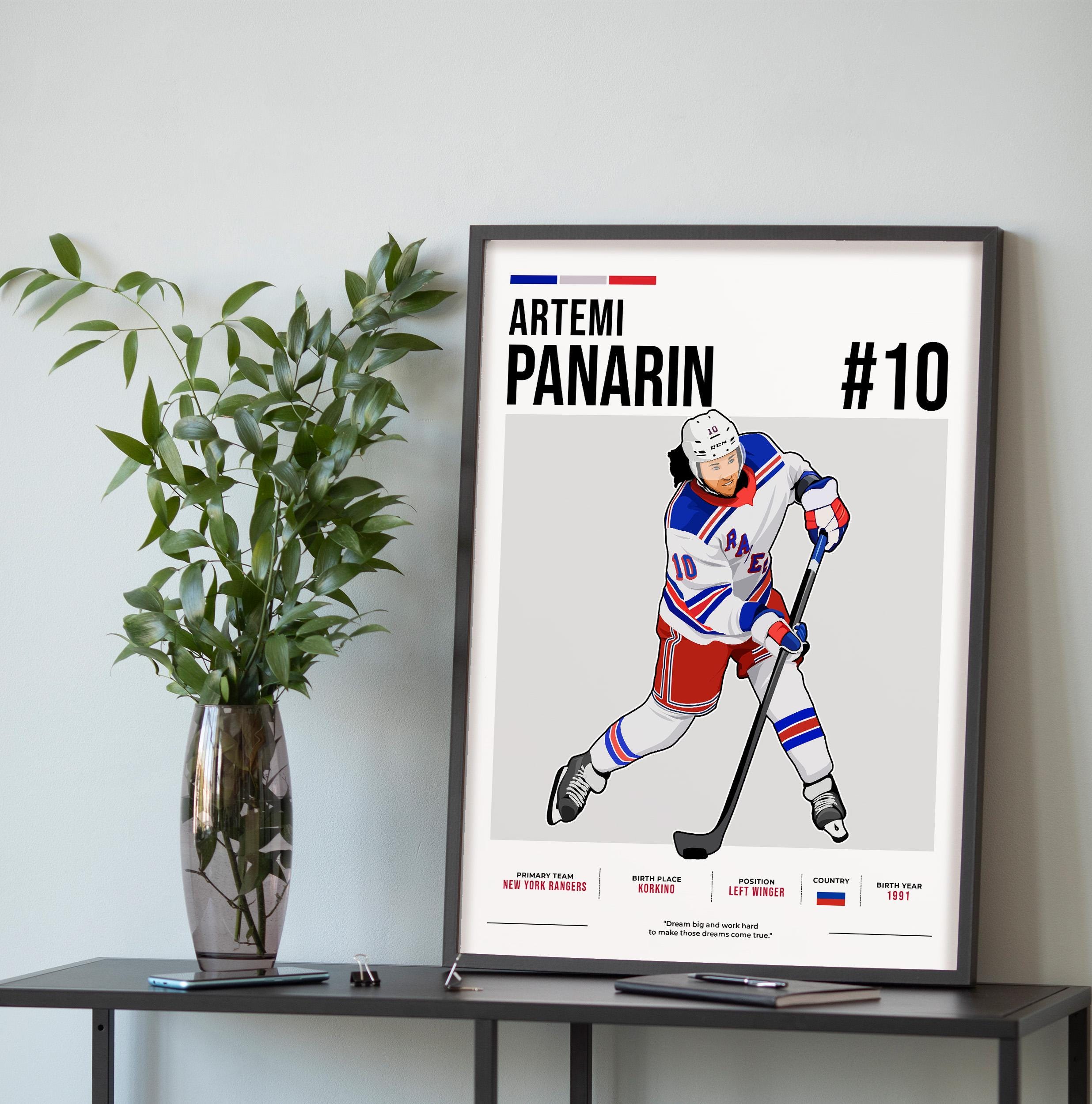 Artemi Panarin Poster, Hockey Art, Artemi Panarin Fan Gift, Vector ...