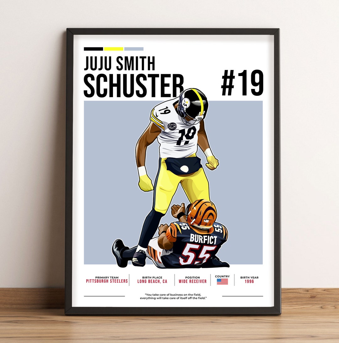 Juju Smith Poster, American Football Print, Juju Print Vector Art, Juju ...