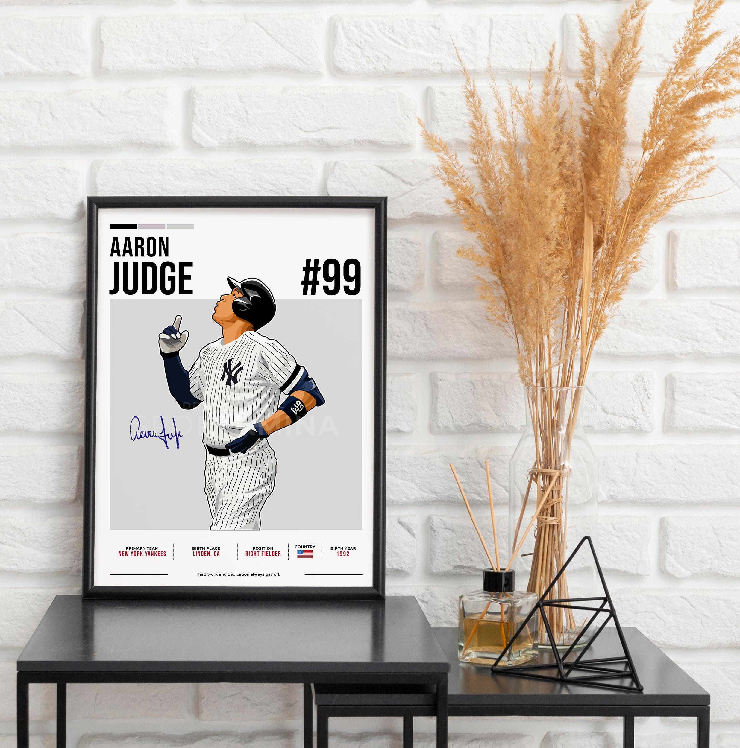 Aaron Judge Poster, Baseball Art, Aaron Judge Fan Gift, Vector ...