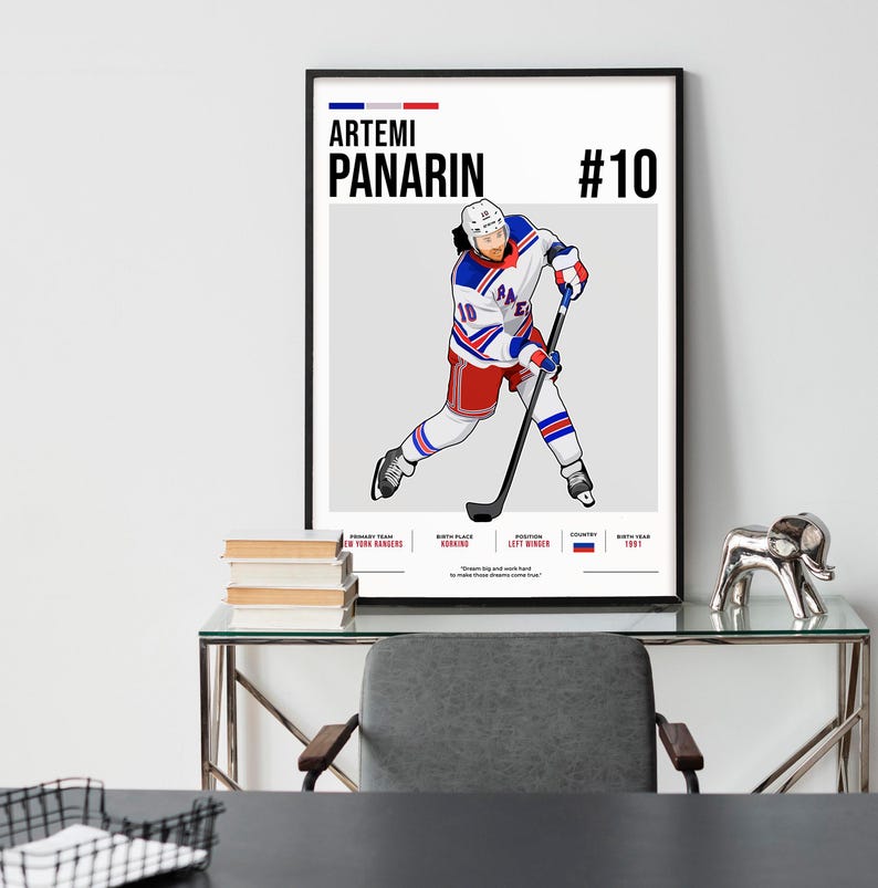 Artemi Panarin Poster, Hockey Art, Artemi Panarin Fan Gift, Vector ...