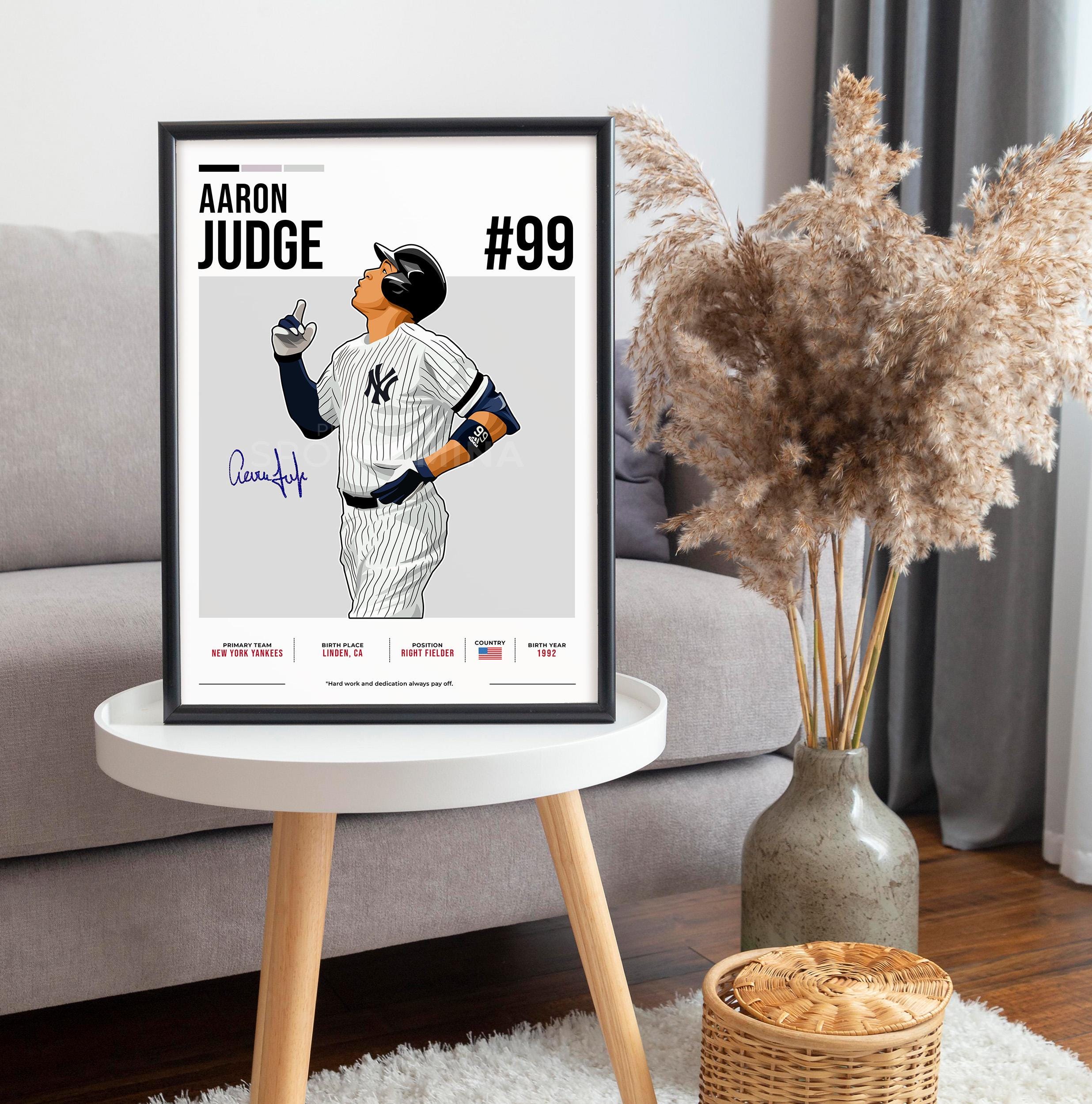 Aaron Judge Poster, Baseball Art, Aaron Judge Fan Gift, Vector ...