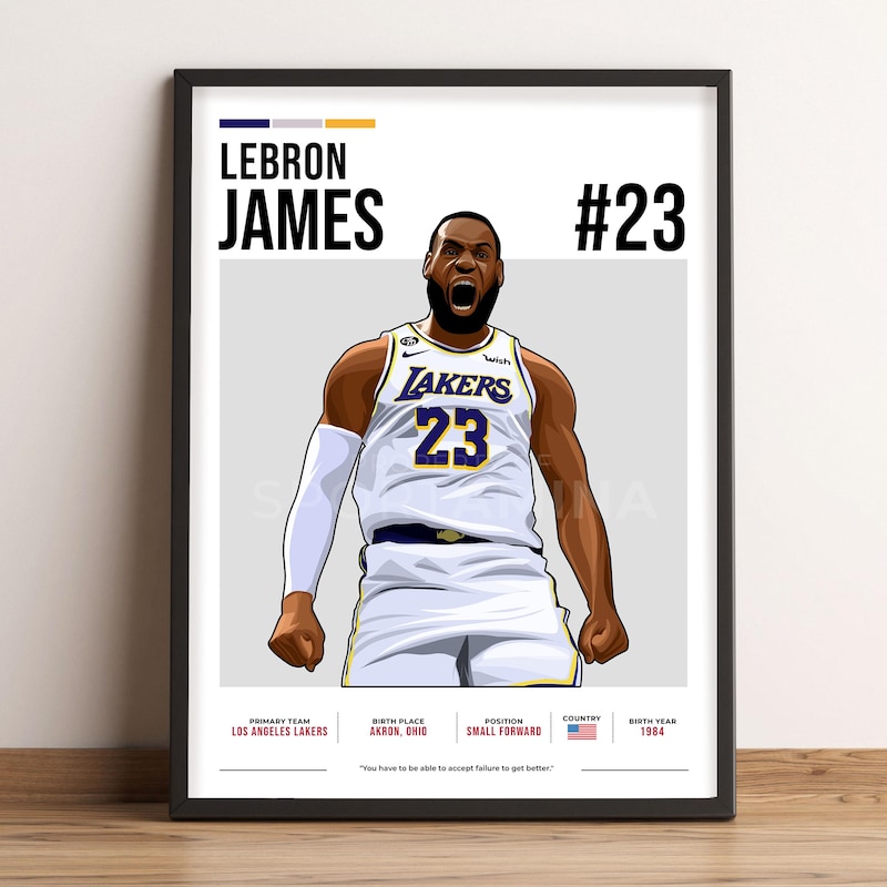 Lebron James Vector - Etsy