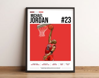 Michael Jordan Art Print Poster - Etsy