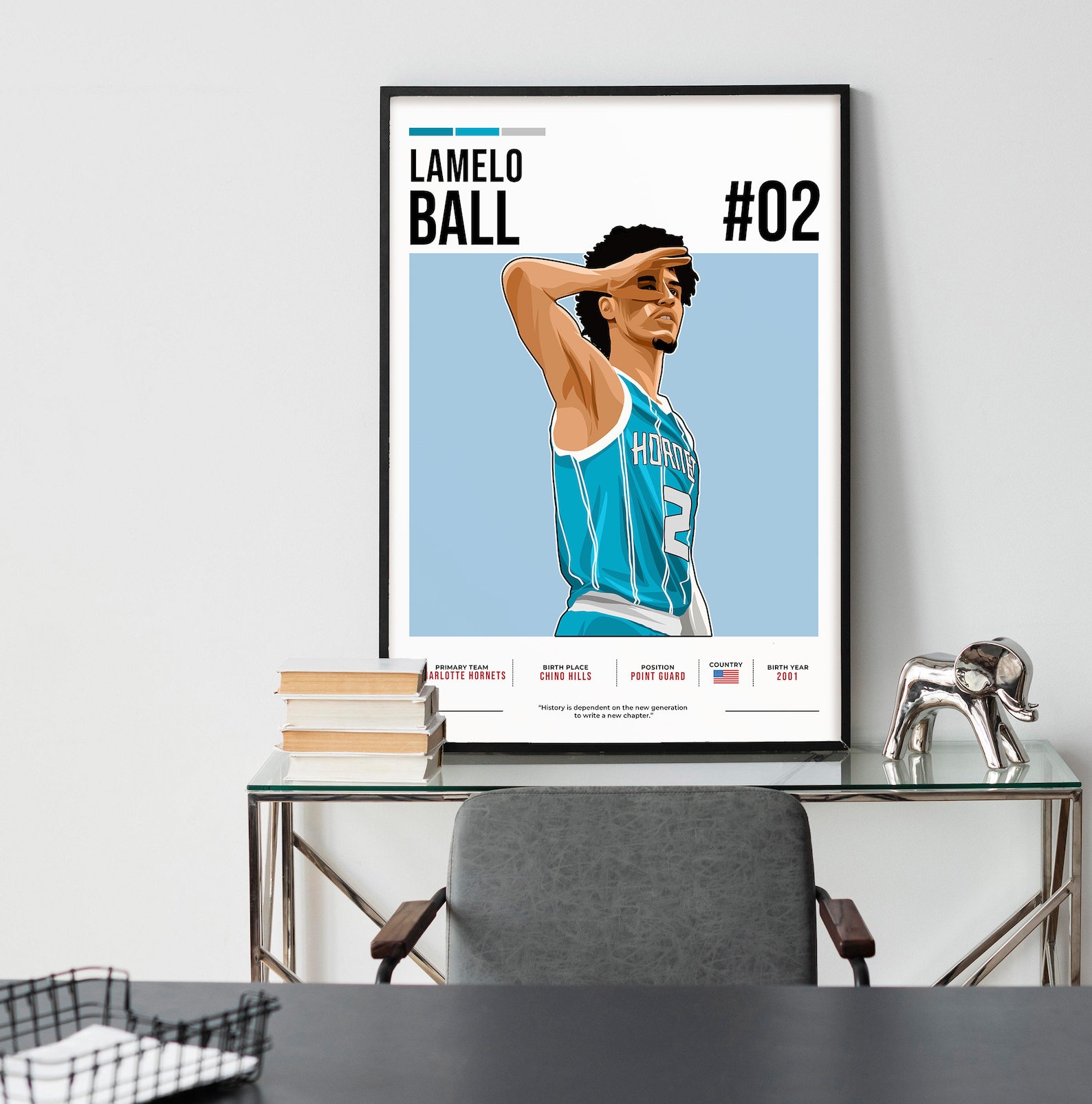 Lamelo Ball Poster, Basketball Print, Lamelo Print Vector Art, Vector ...