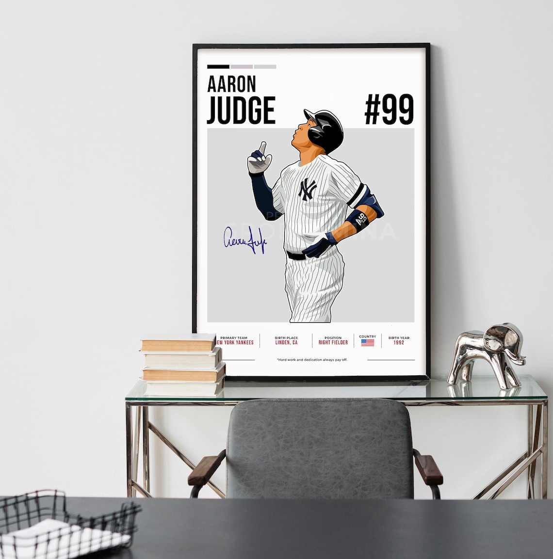 Aaron Judge Poster, Baseball Art, Aaron Judge Fan Gift, Vector ...