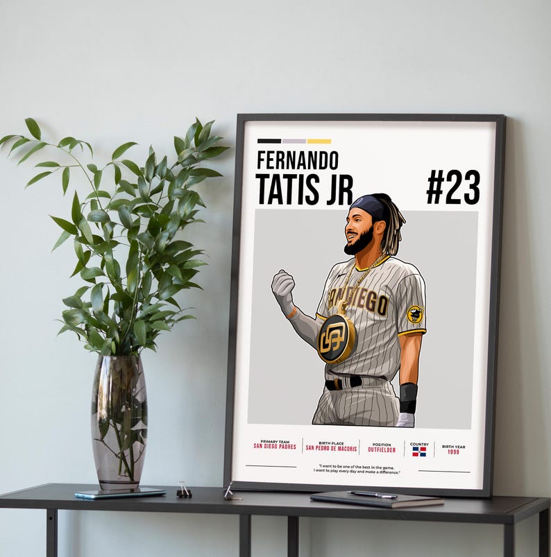 Fernando Tatis Jr Poster, Baseball Art, Fernando Tatis Jr Fan Gift ...