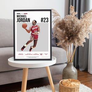 Michael Jordan Poster, Basketball Art, Michael Jordan Young, Vector ...