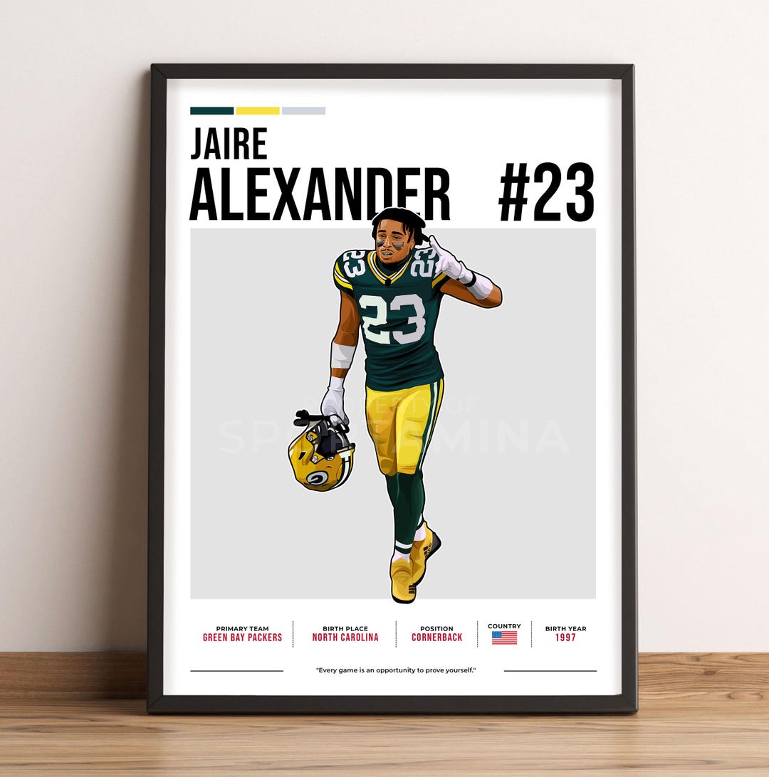 Jaire Alexander Poster, Football Art, Jaire Alexander Fan Gift, Vector ...