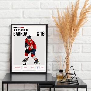 Aleksander Barkov Poster, Hockey Art, Aleksander Barkov Fan Gift ...