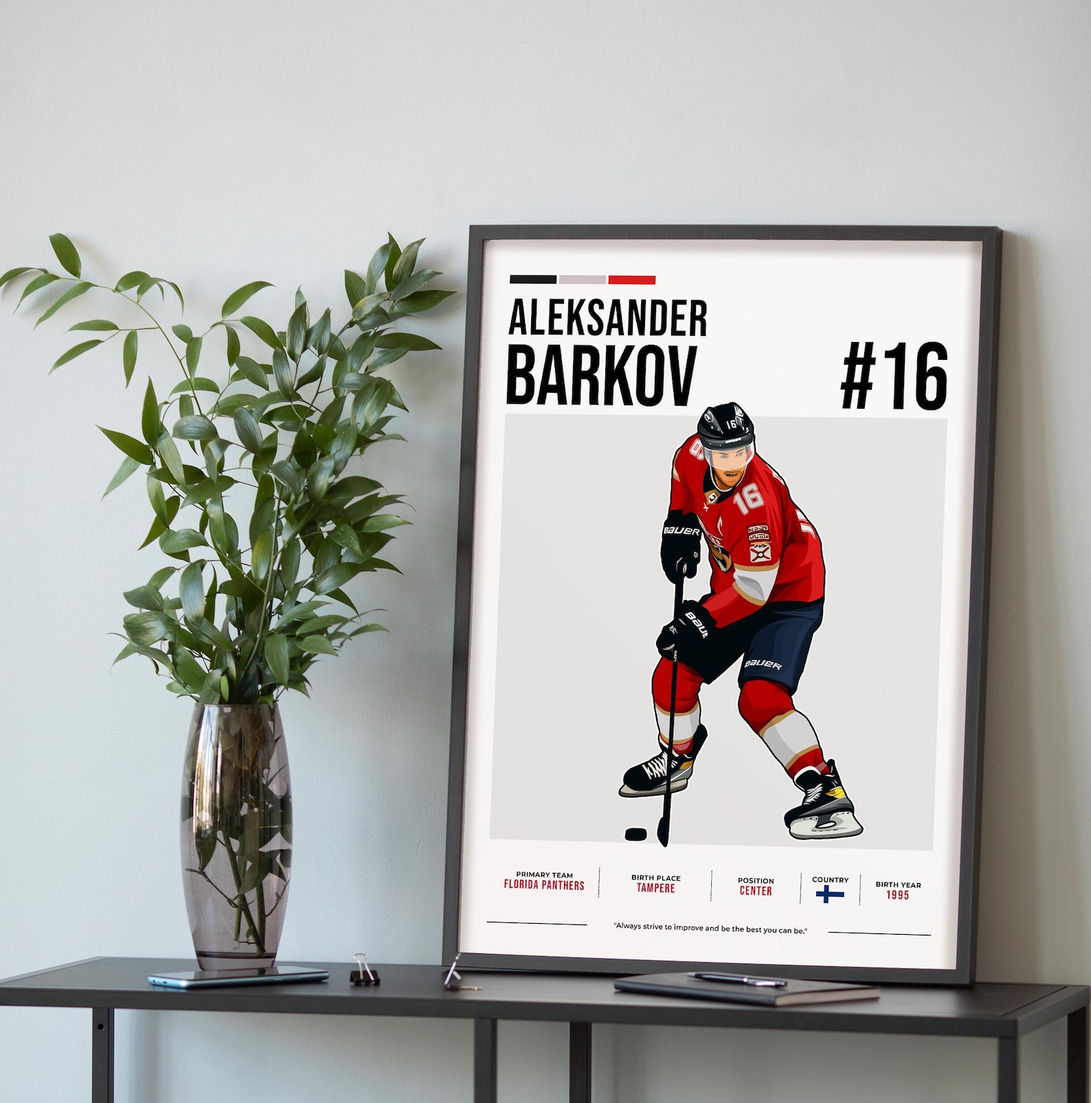 Aleksander Barkov Poster, Hockey Art, Aleksander Barkov Fan Gift ...
