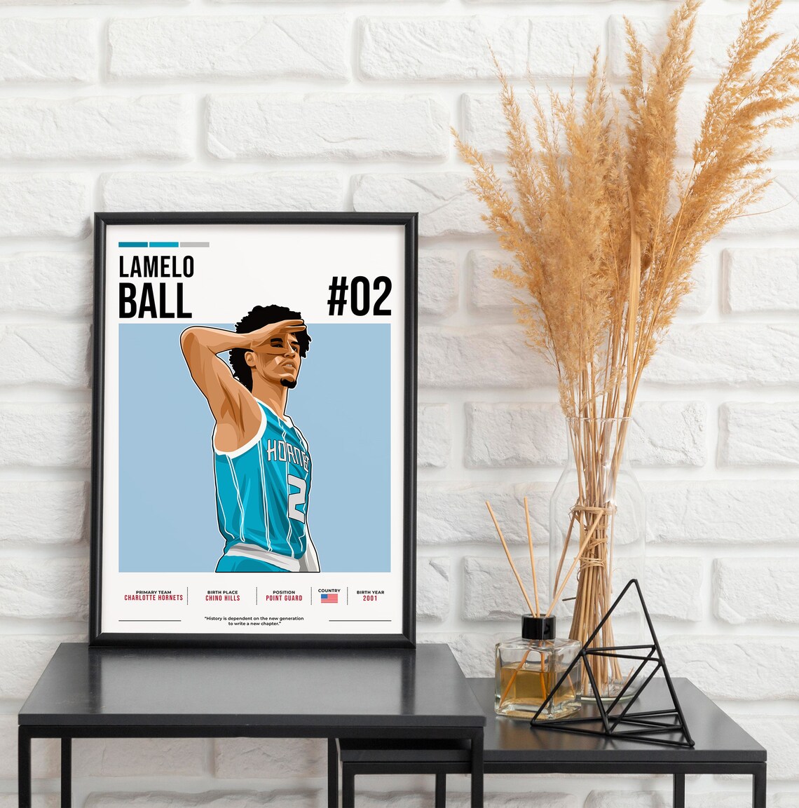 Lamelo Ball Poster, Basketball Print, Lamelo Print Vector Art, Vector ...