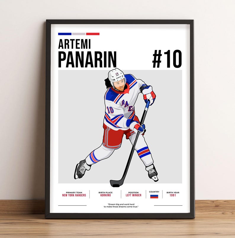 Artemi Panarin Poster, Hockey Art, Artemi Panarin Fan Gift, Vector ...