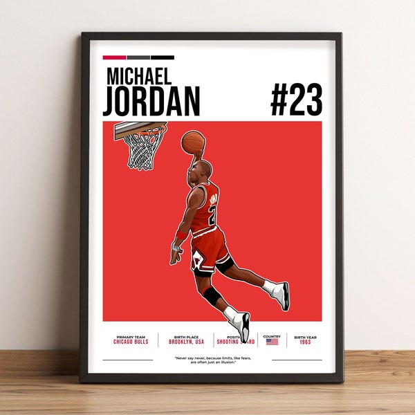 Michael Jordan Poster - Etsy