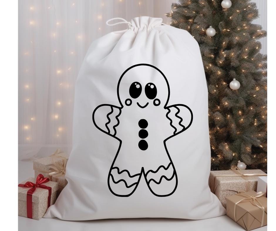 Gingerbread Man SVG - Christmas Gingerbread Man Digital SVG File Use ...