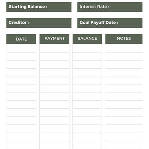 Payment Tracker, Client Payment Tracker, Client Payment History, Small ...