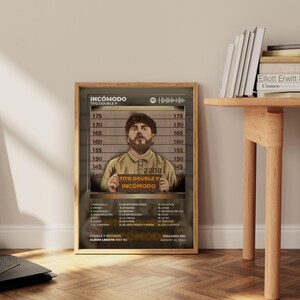 Tito Double P - Incomodo Album Cover Poster | Incómodo Album Poster ...