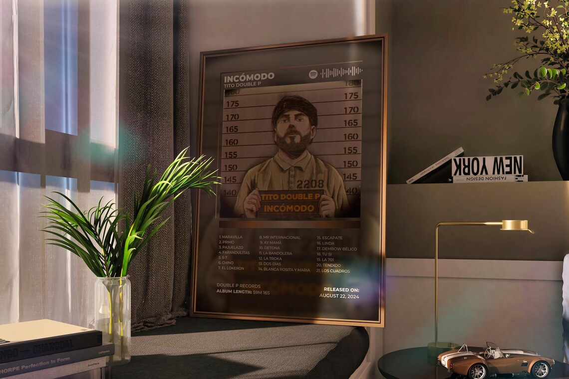 Tito Double P - Incomodo Album Cover Poster | Incómodo Album Poster ...