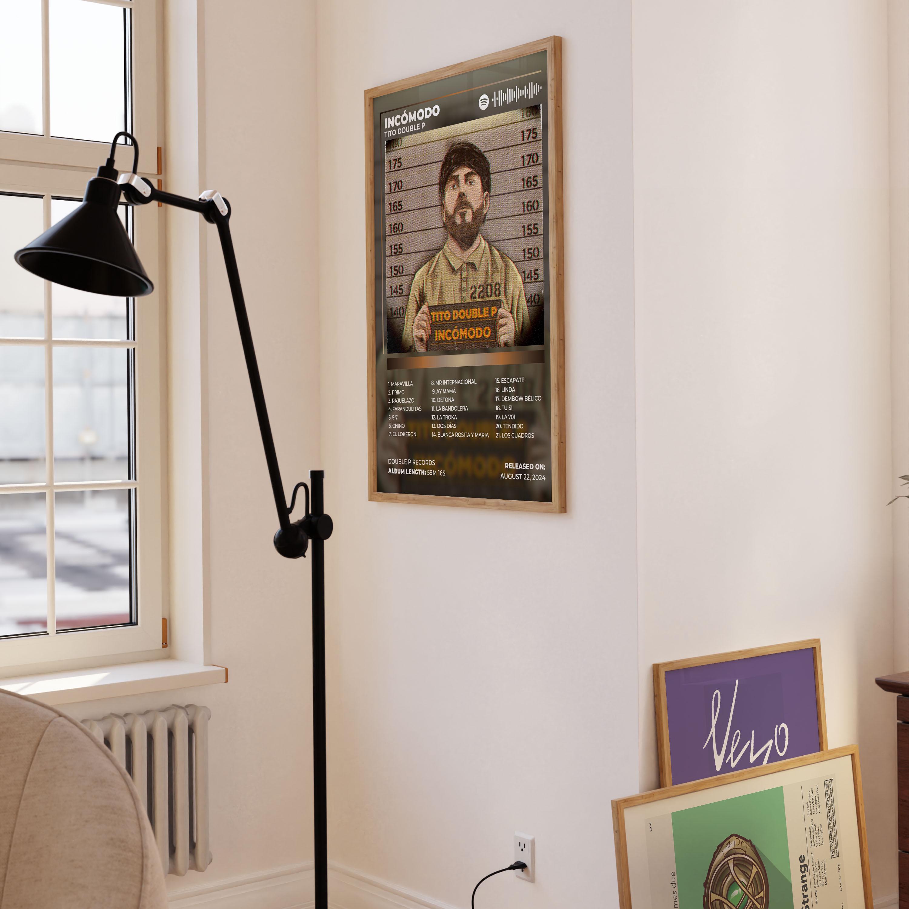 Tito Double P - Incomodo Album Cover Poster | Incómodo Album Poster ...