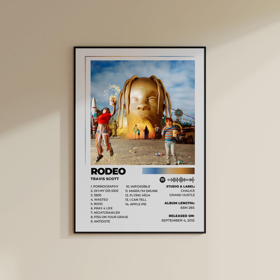 Travis Scott - Rodeo Album Cover Poster | Rodeo Album Poster | Custom ...