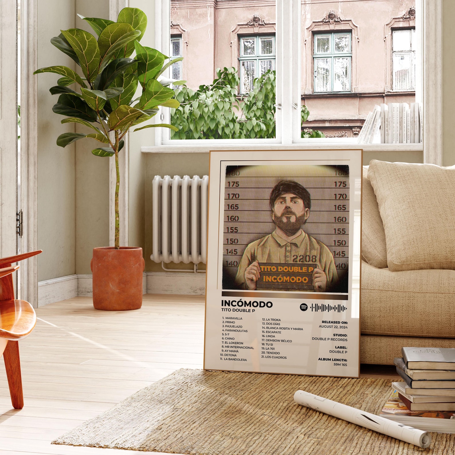 Tito Double P - Incomodo Album Cover Poster | Incómodo Album Poster ...