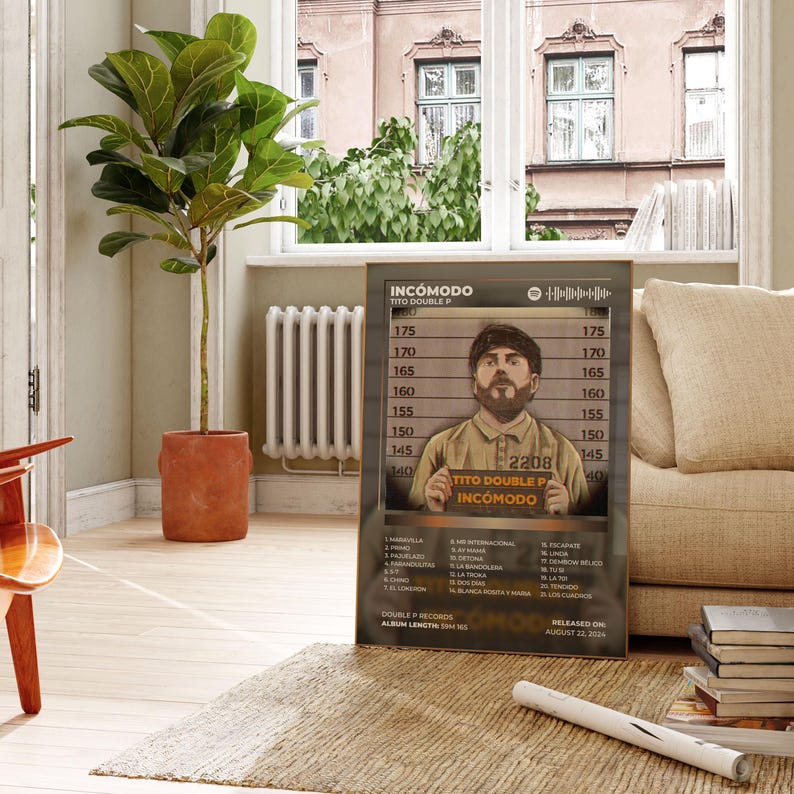 Tito Double P - Incomodo Album Cover Poster | Incómodo Album Poster ...