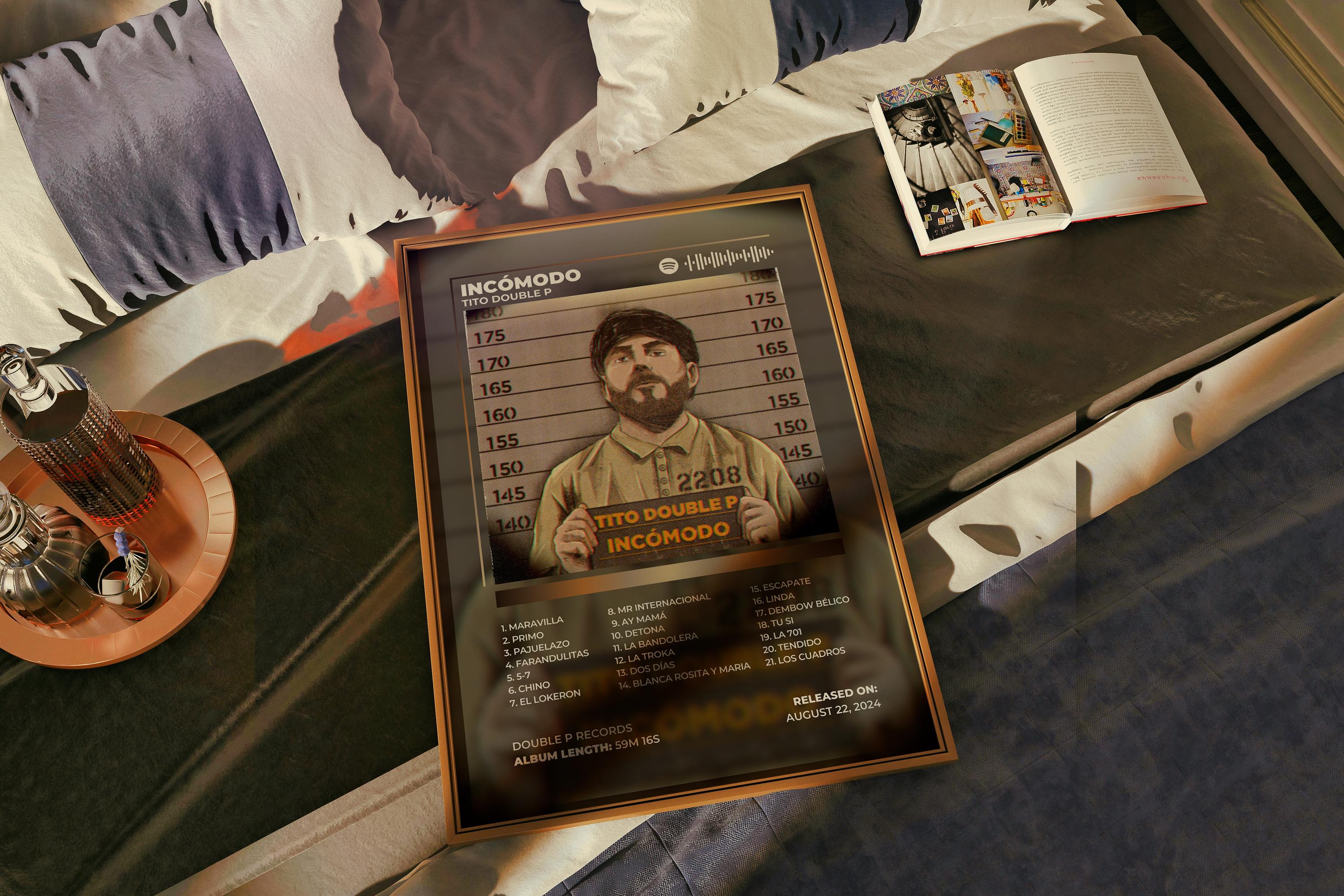 Tito Double P - Incomodo Album Cover Poster | Incómodo Album Poster ...