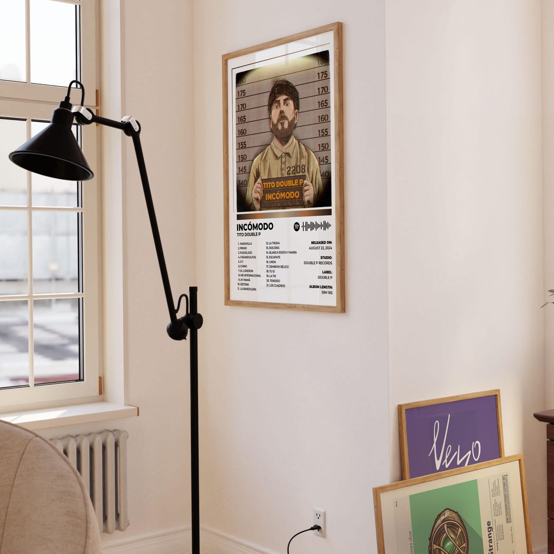 Tito Double P - Incomodo Album Cover Poster | Incómodo Album Poster ...