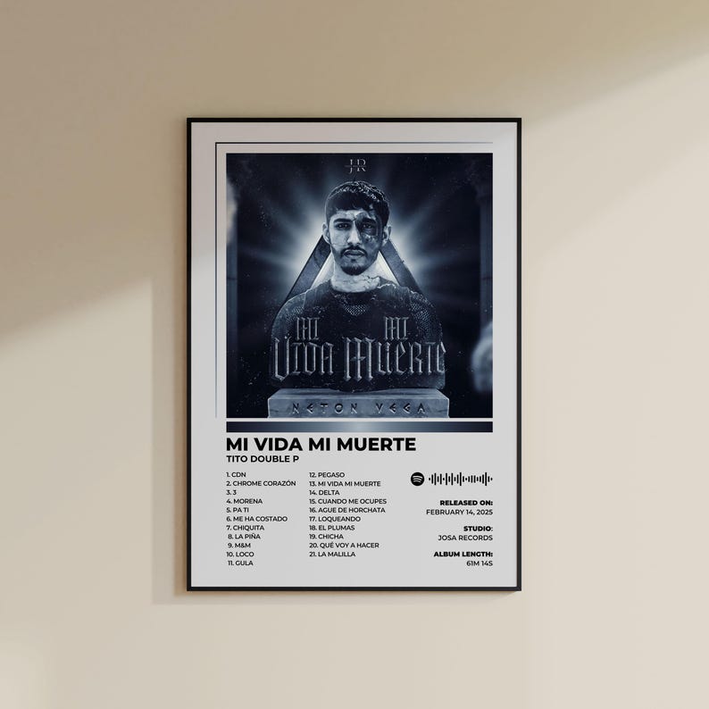 Neton Vega - Mi Vida Mi Muerte Album Cover Poster (digital and Physical ...
