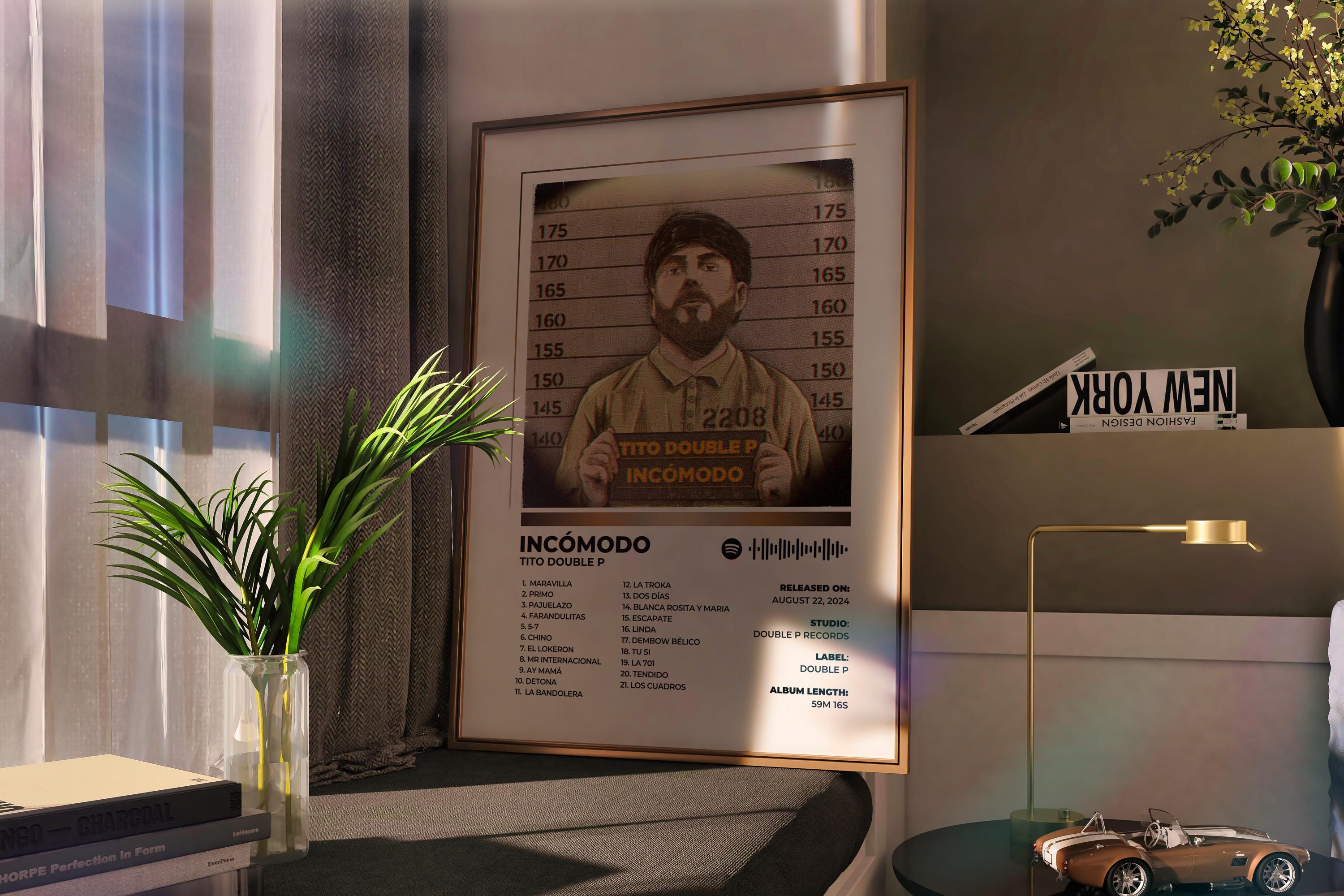 Tito Double P - Incomodo Album Cover Poster | Incómodo Album Poster ...