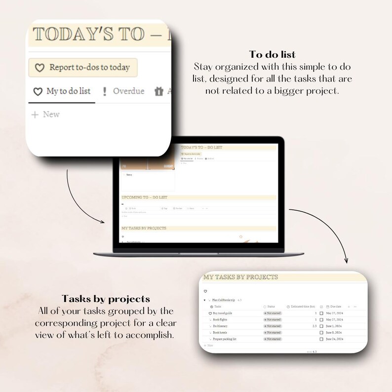 Ultimate Task Manager | Aesthetic Notion Template (digital Download) - Etsy