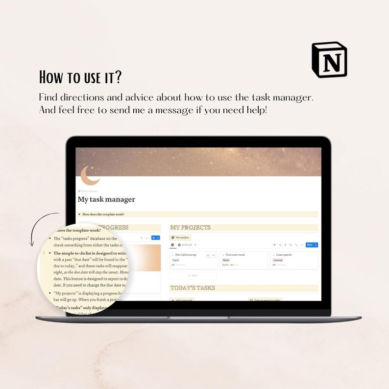 Ultimate Task Manager | Aesthetic Notion Template (digital Download) - Etsy