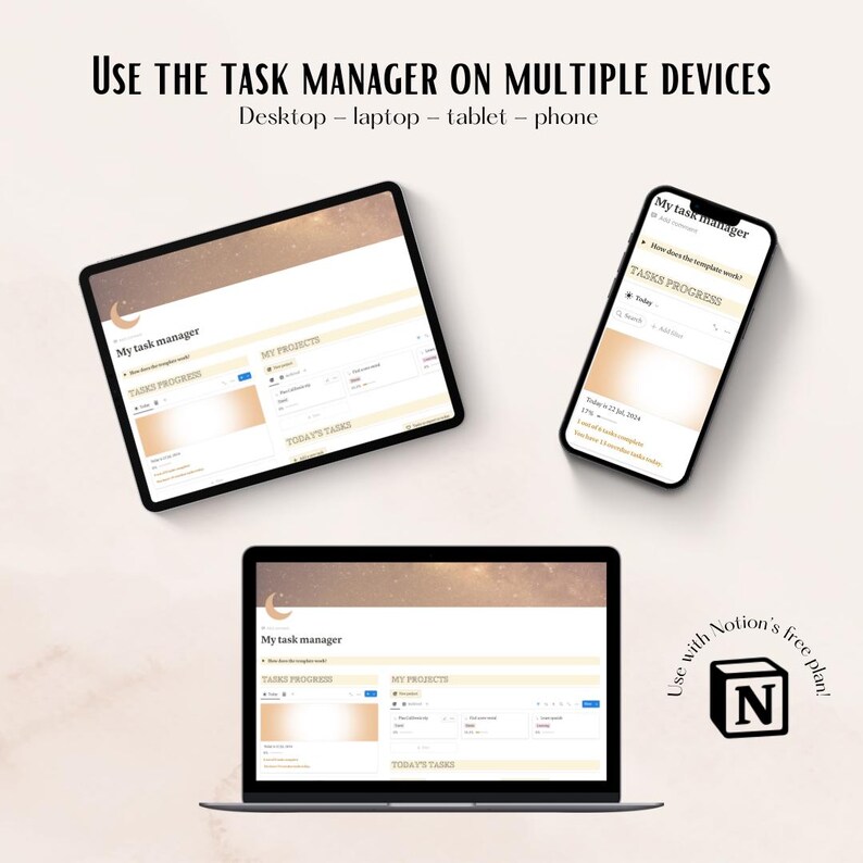 Ultimate Task Manager | Aesthetic Notion Template (digital Download) - Etsy