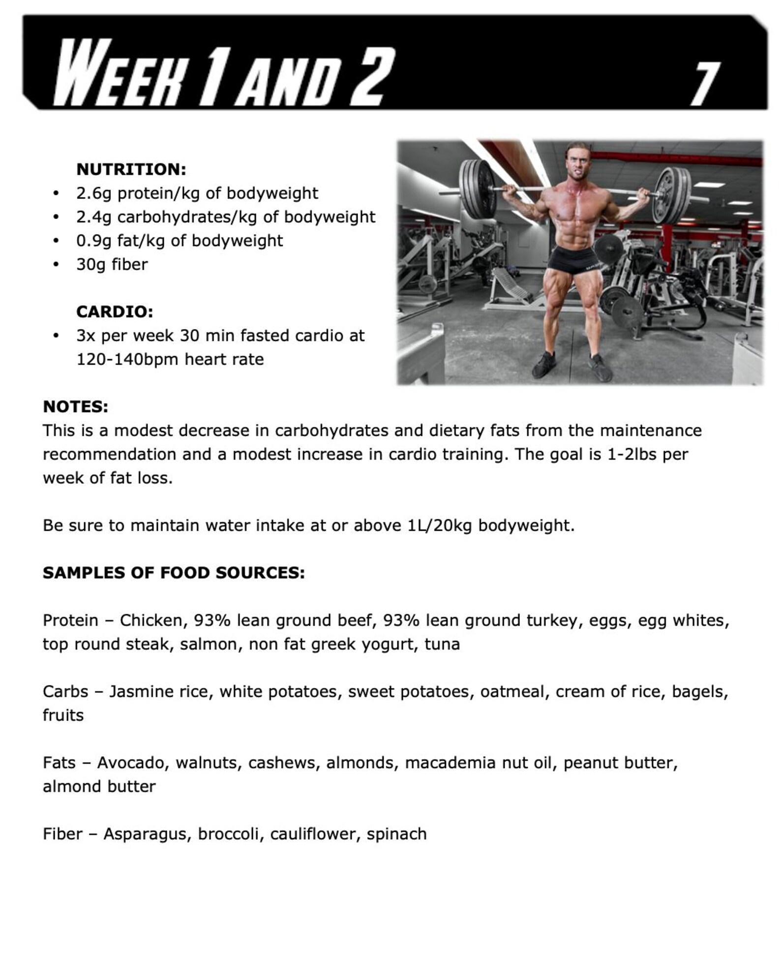 12-week Body Transformation Program by Chris Bumstead - Etsy