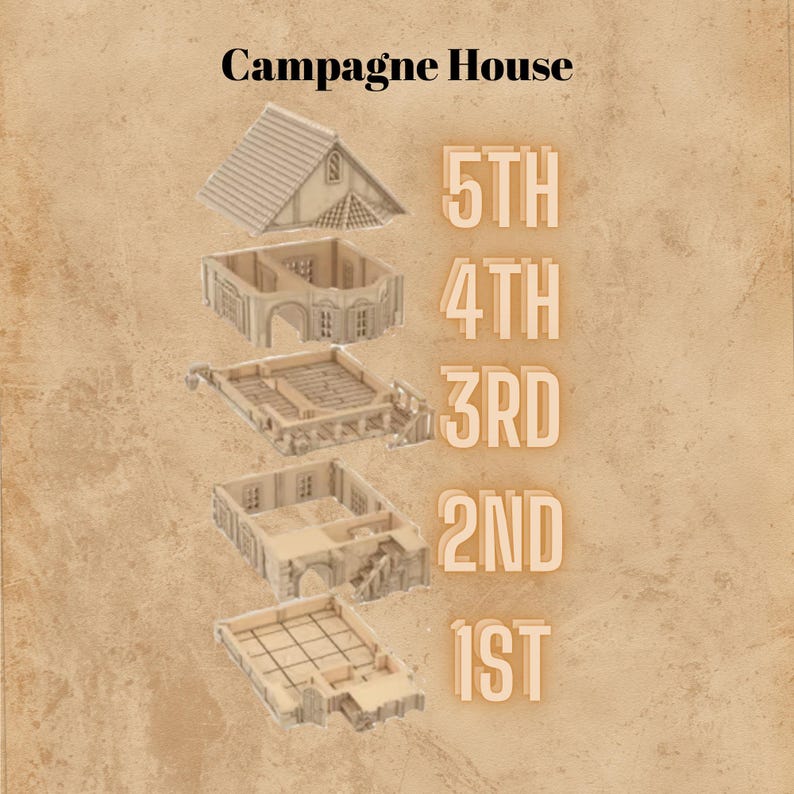 Campagne House Iain Lovecraft Modular 3D Printed Tabletop RPG, D&D ...