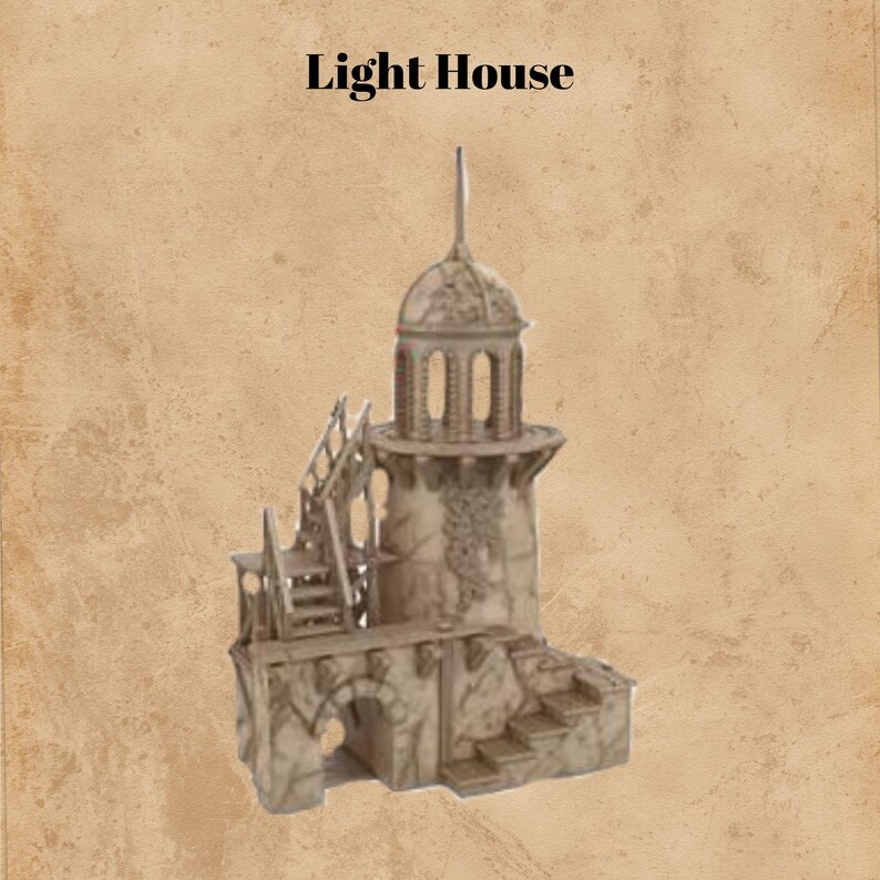 Lighthouse Iain Lovecraft 3D Printed Treasure Island Themed Model for ...