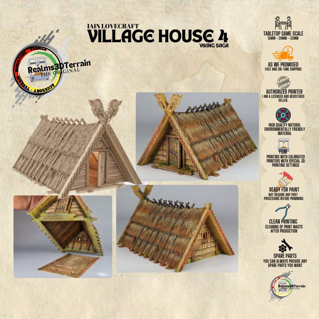 Viking Villaga House 4 - Viking Saga - Dungeons and Dragons - Tabletop ...